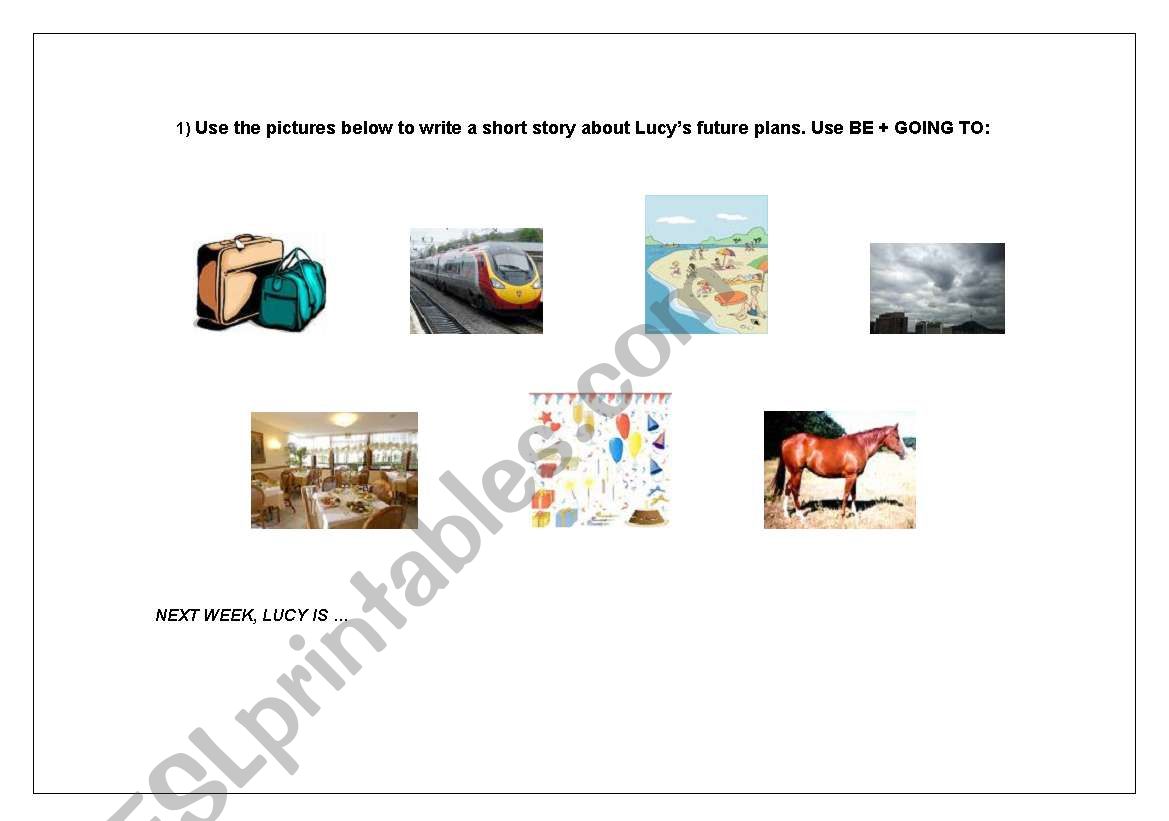 English worksheets: Lucy´s Plans