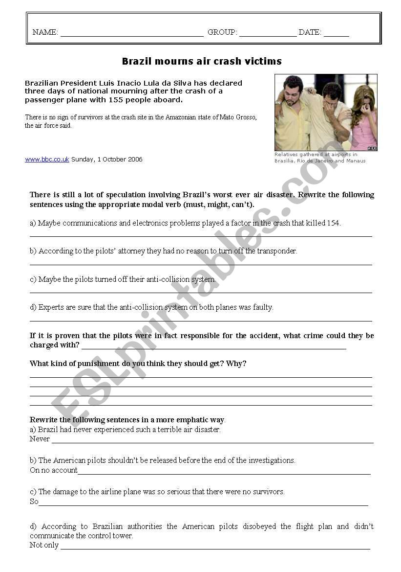 Using modal verbs of deduction (must, might, can´t) - ESL worksheet by Kora