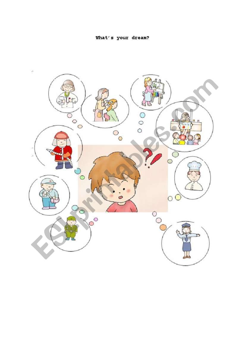 what´s your dream? - ESL worksheet by yuna101