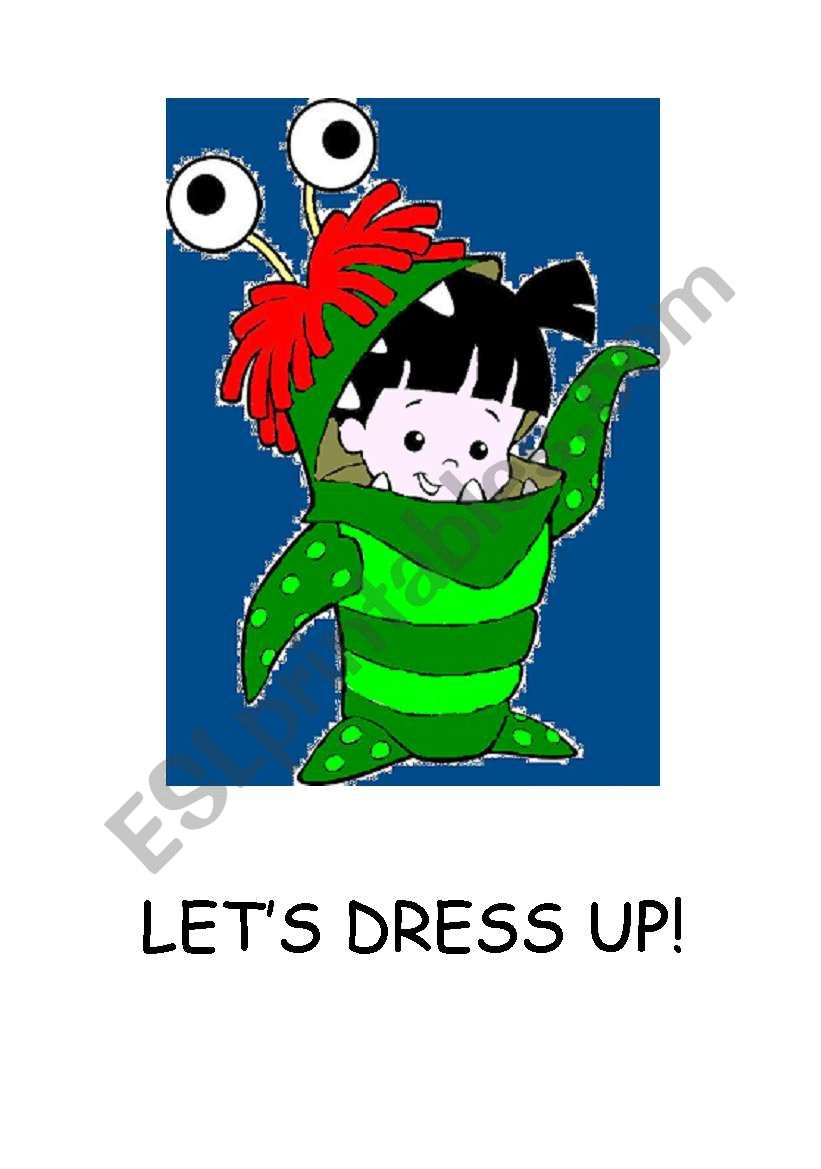 English worksheets: LET´S DRESS UP POSTER