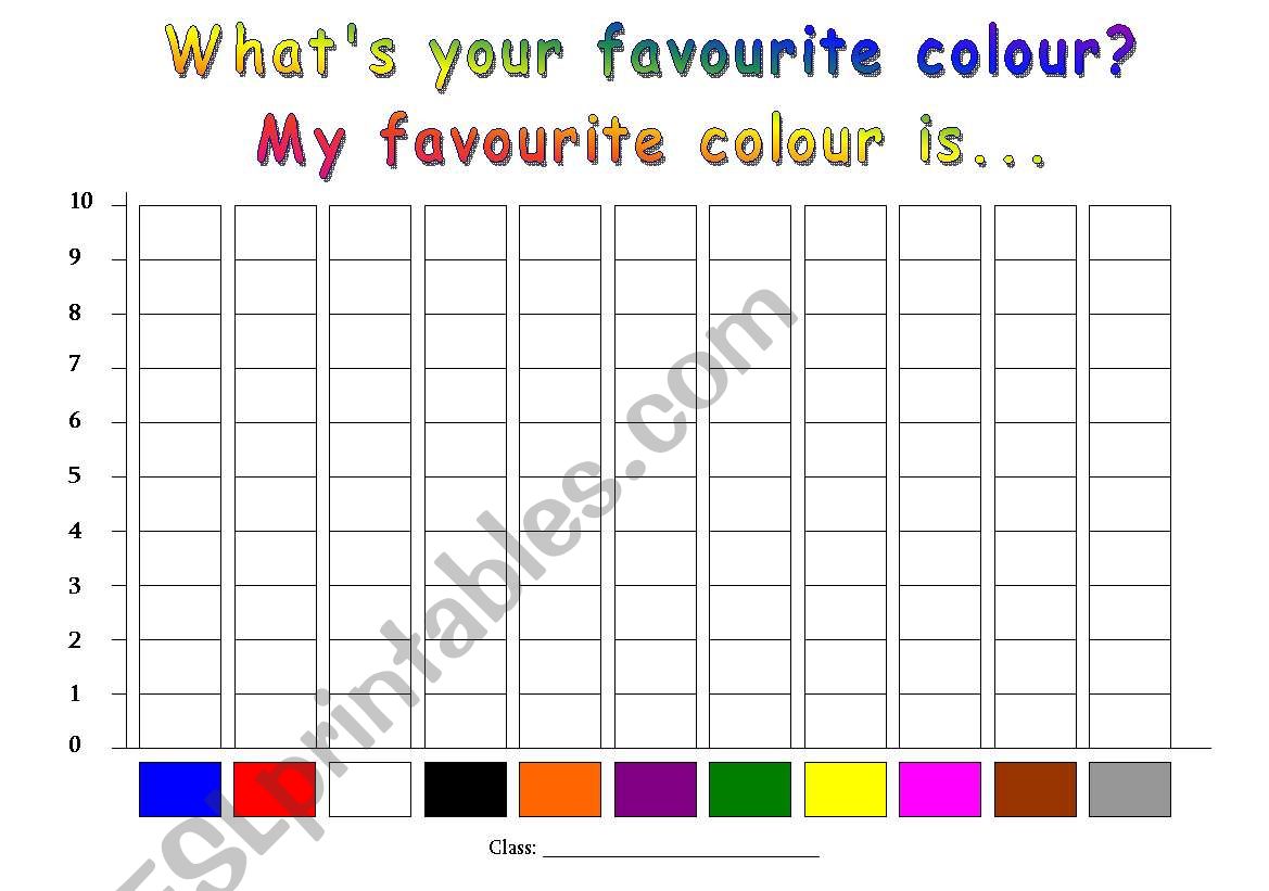 Class Survey: What´s your favourite colour? - ESL worksheet by ...