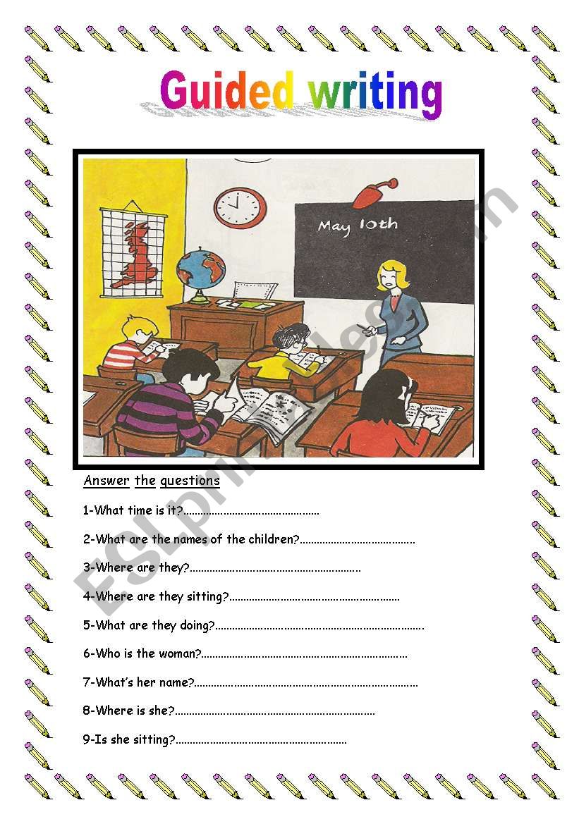 Guided Writing Exercises For Esl Students Exercise Poster