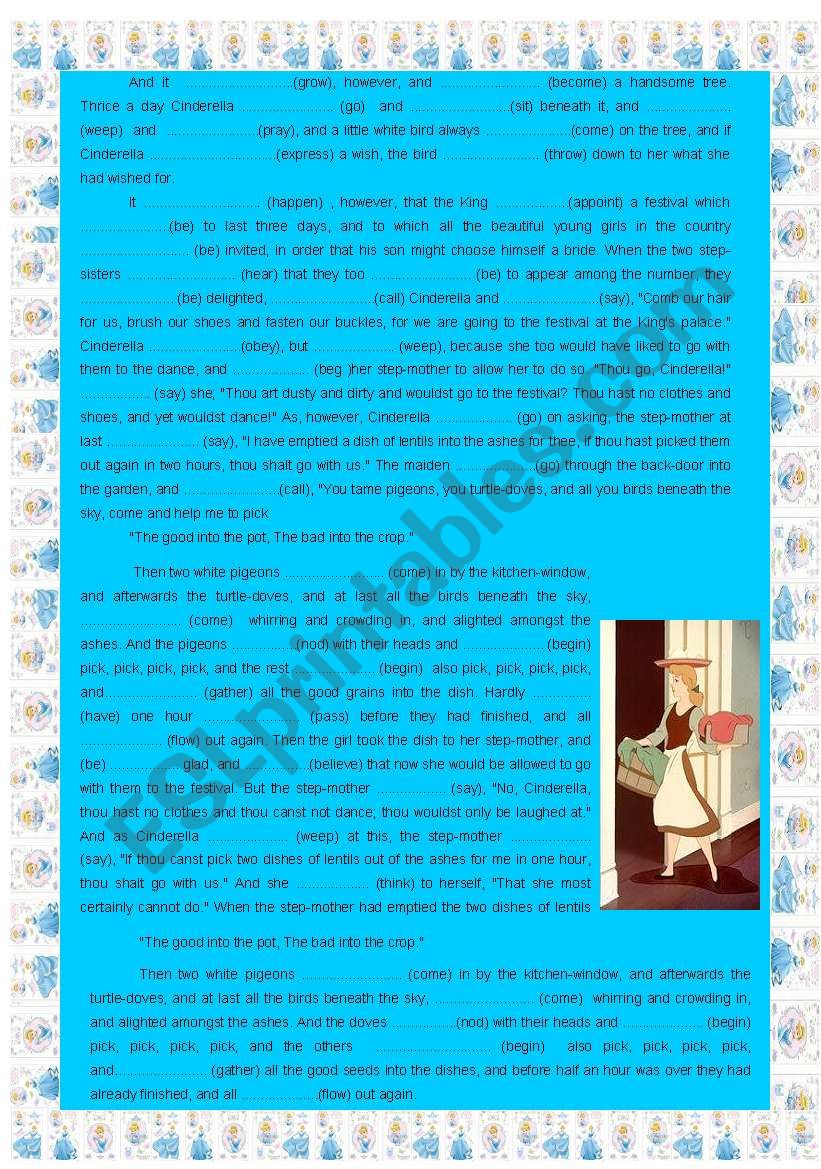 CINDERELLA´S STORY PART 2 - ESL worksheet by Gisa
