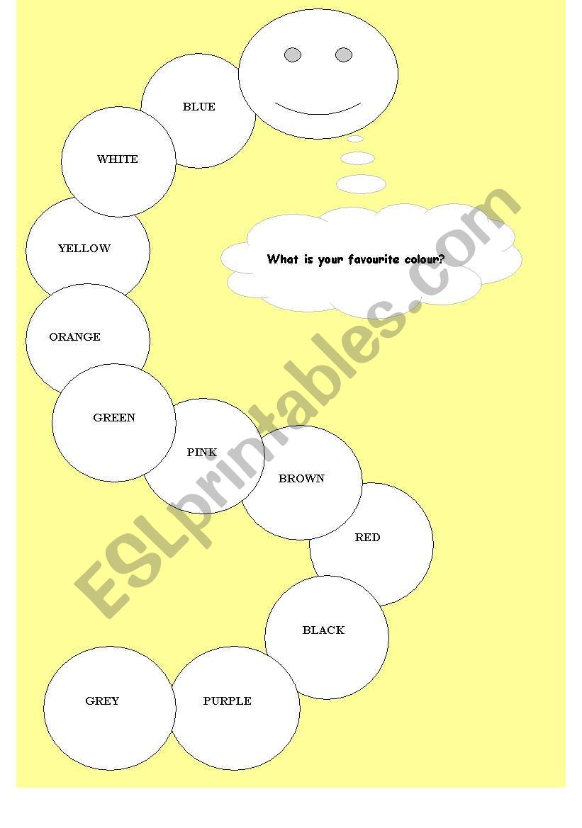What´s your favourite colour? colour the worm and find out:) - ESL ...