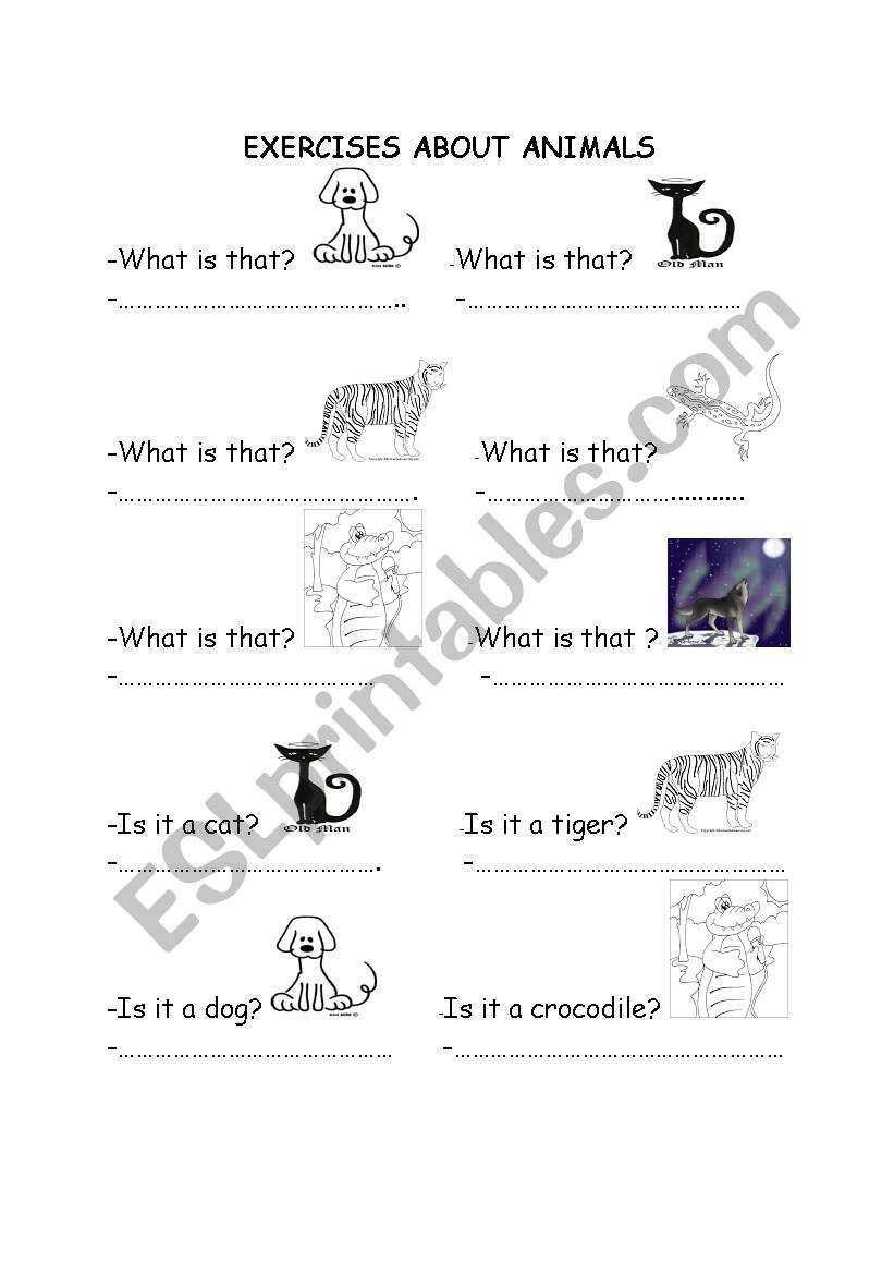 English worksheets: Animals with ´Is it .....?´ questions