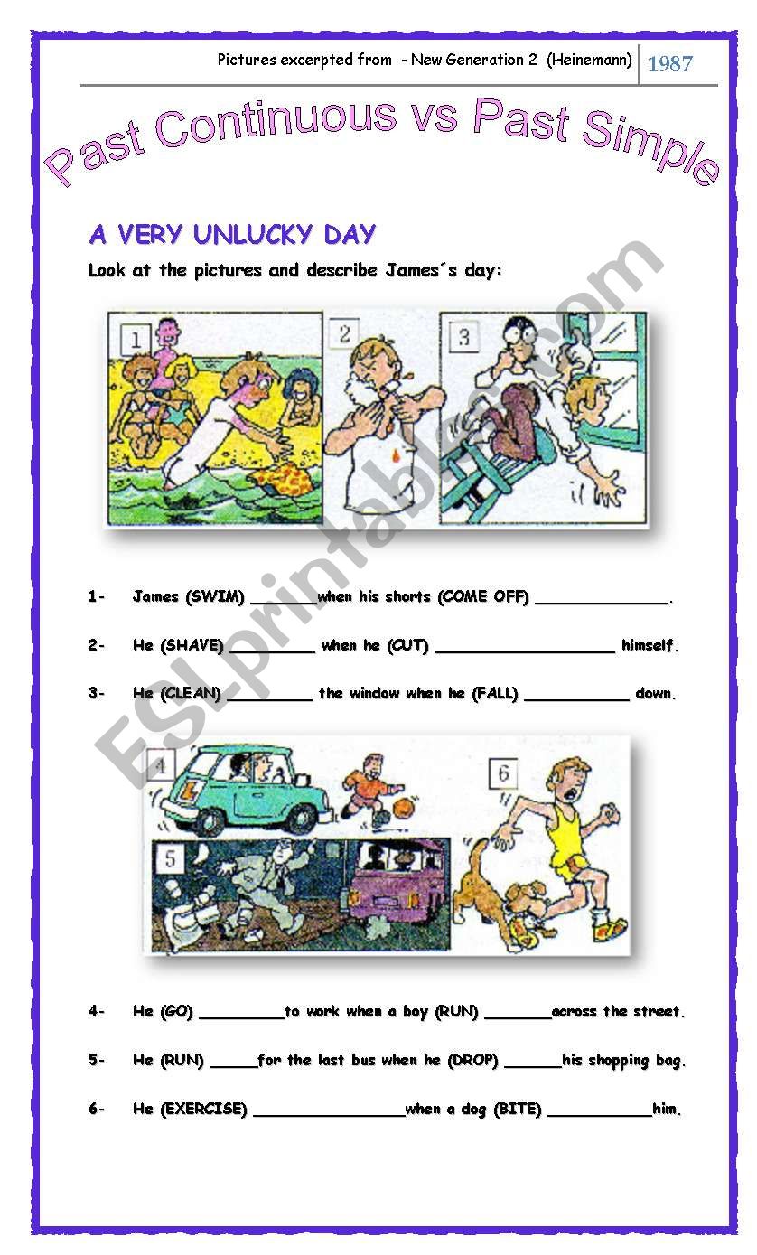 Past Continuous Vs Past Simple ESL Worksheet By Paola 
