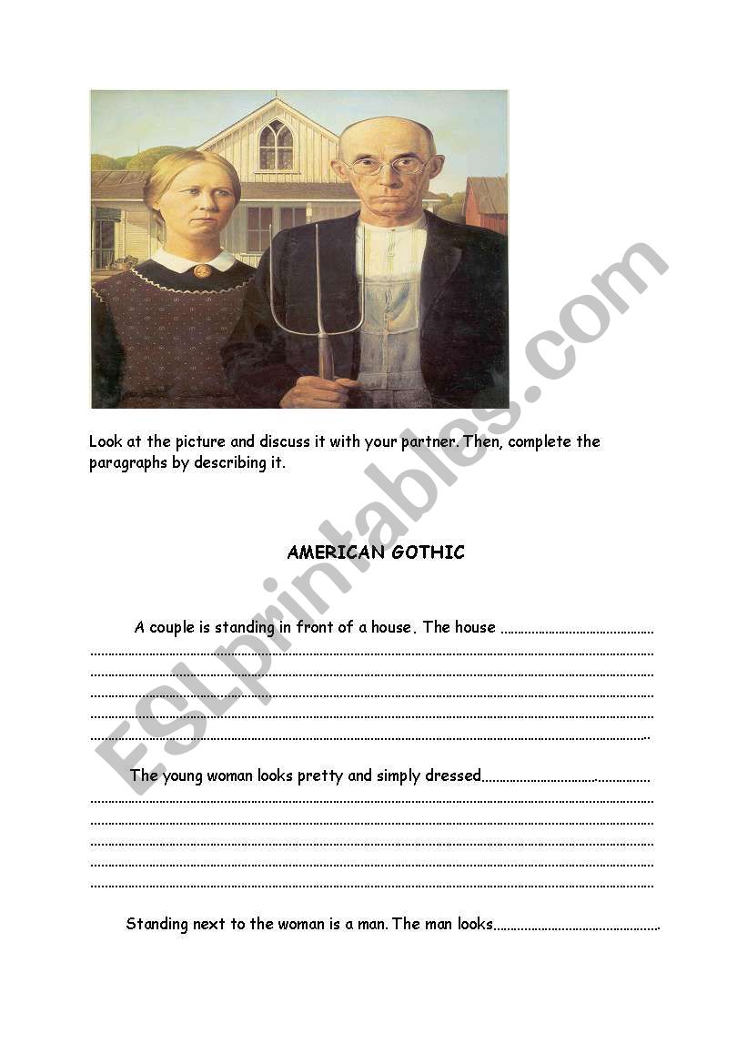 Guided Composition description ESL Worksheet By Snowbunny