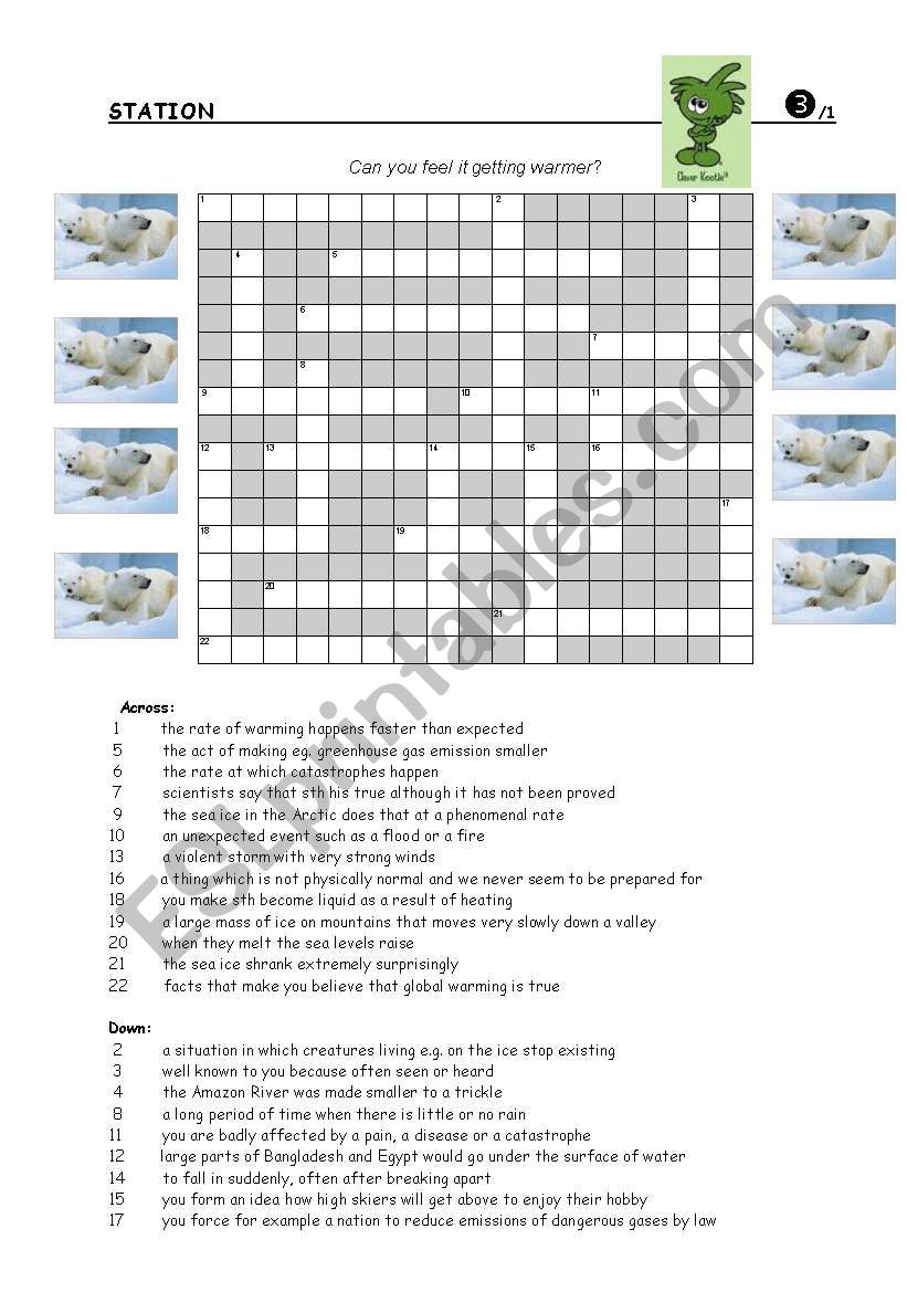 It´s getting warmer - ESL worksheet by Jonathan2