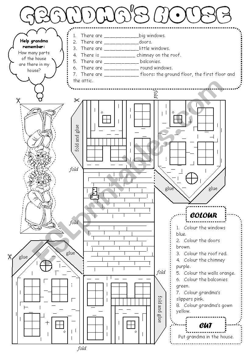 Grandma´s House - ESL worksheet by gabitza