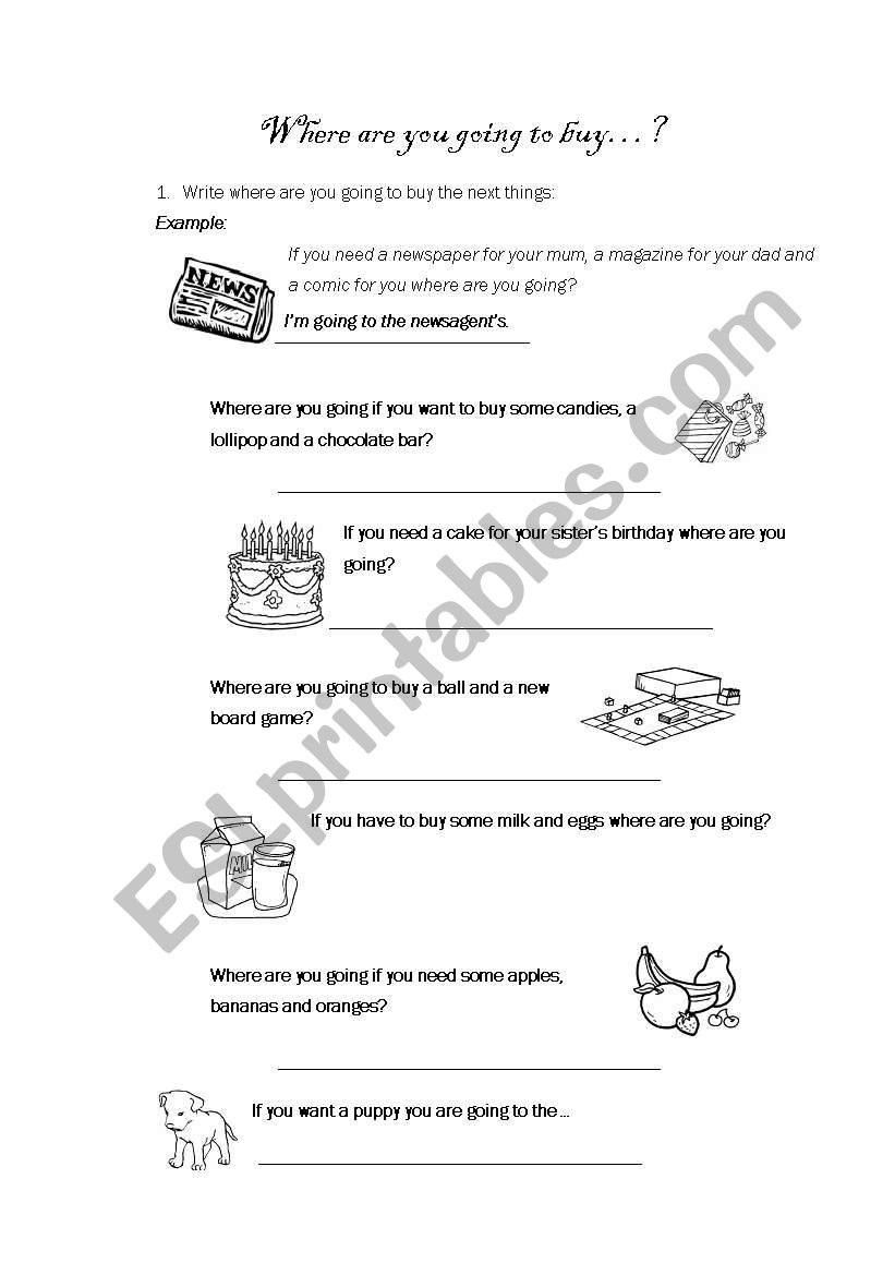 English worksheets: I´m going to...