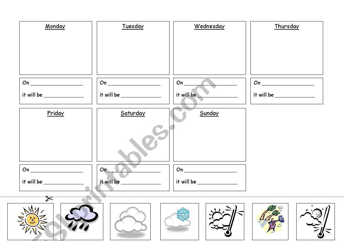 English worksheets: What´s the weather like today?