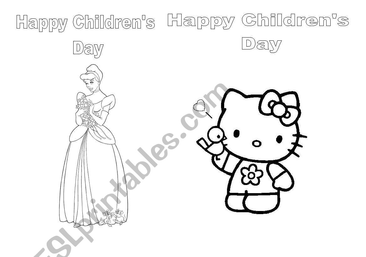 English worksheets: children´s day
