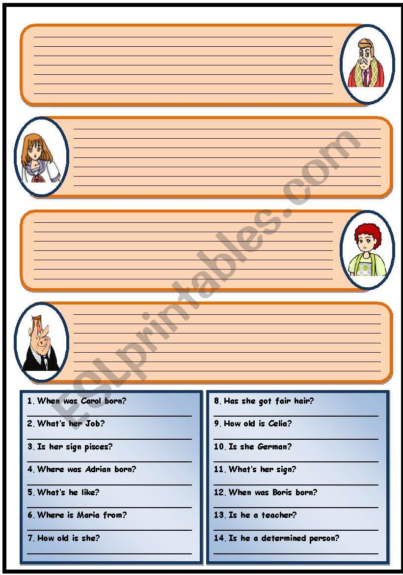 Describing Character Part 2 English Esl Worksheets For Distance