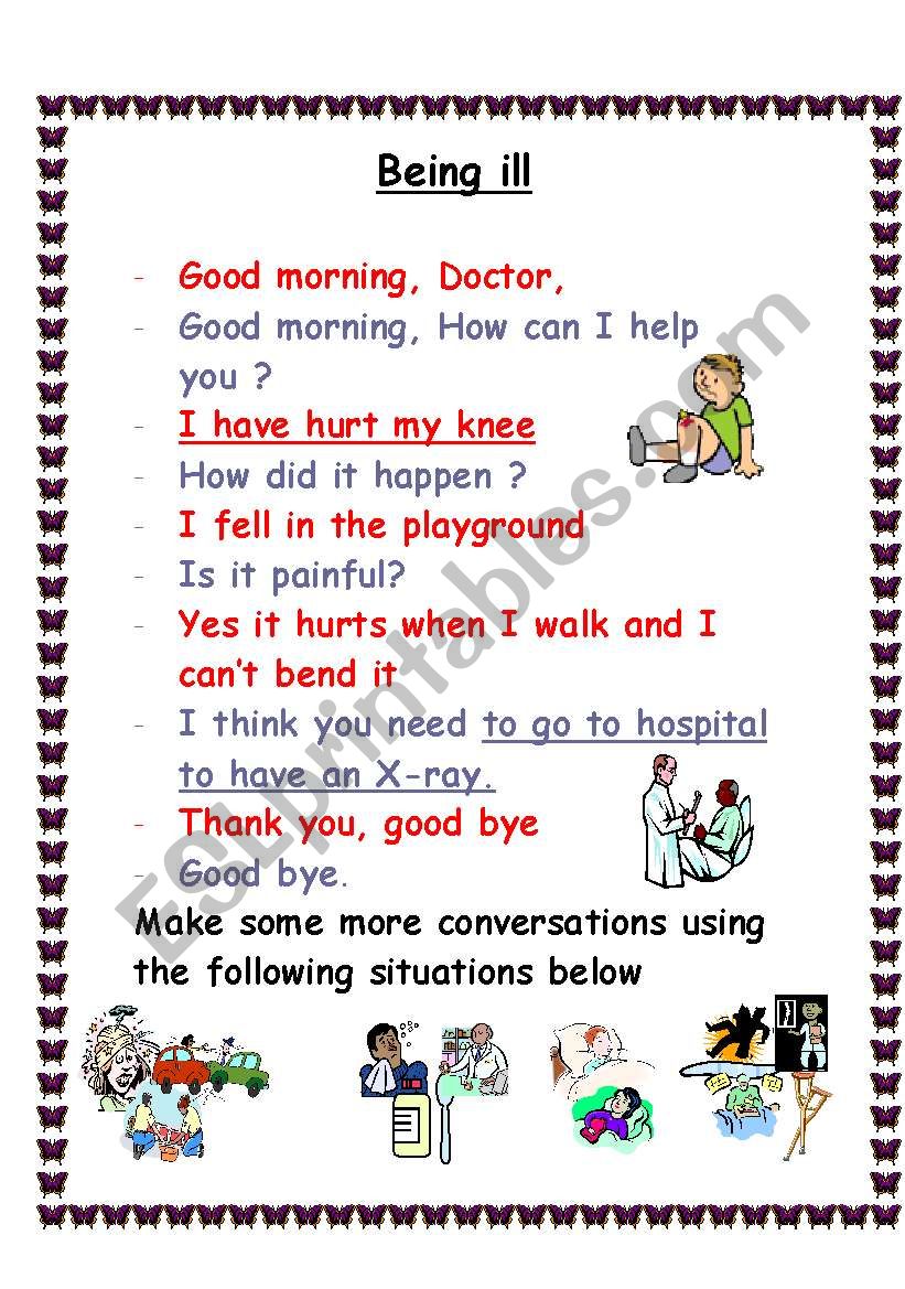 At the Doctor´s - ESL worksheet by FBailey