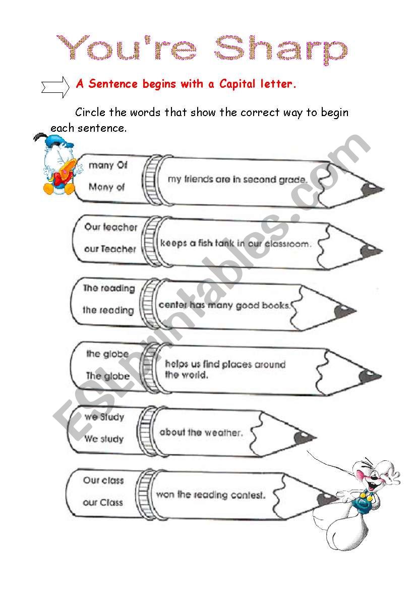 You´re Sharp - ESL worksheet by Jirawan