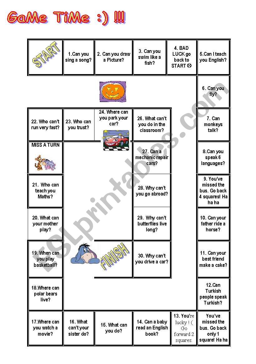 YUPPiiii BOARD GAME :) PRACTISING CAN AND CAN´T :) HAVING FUN AND ...