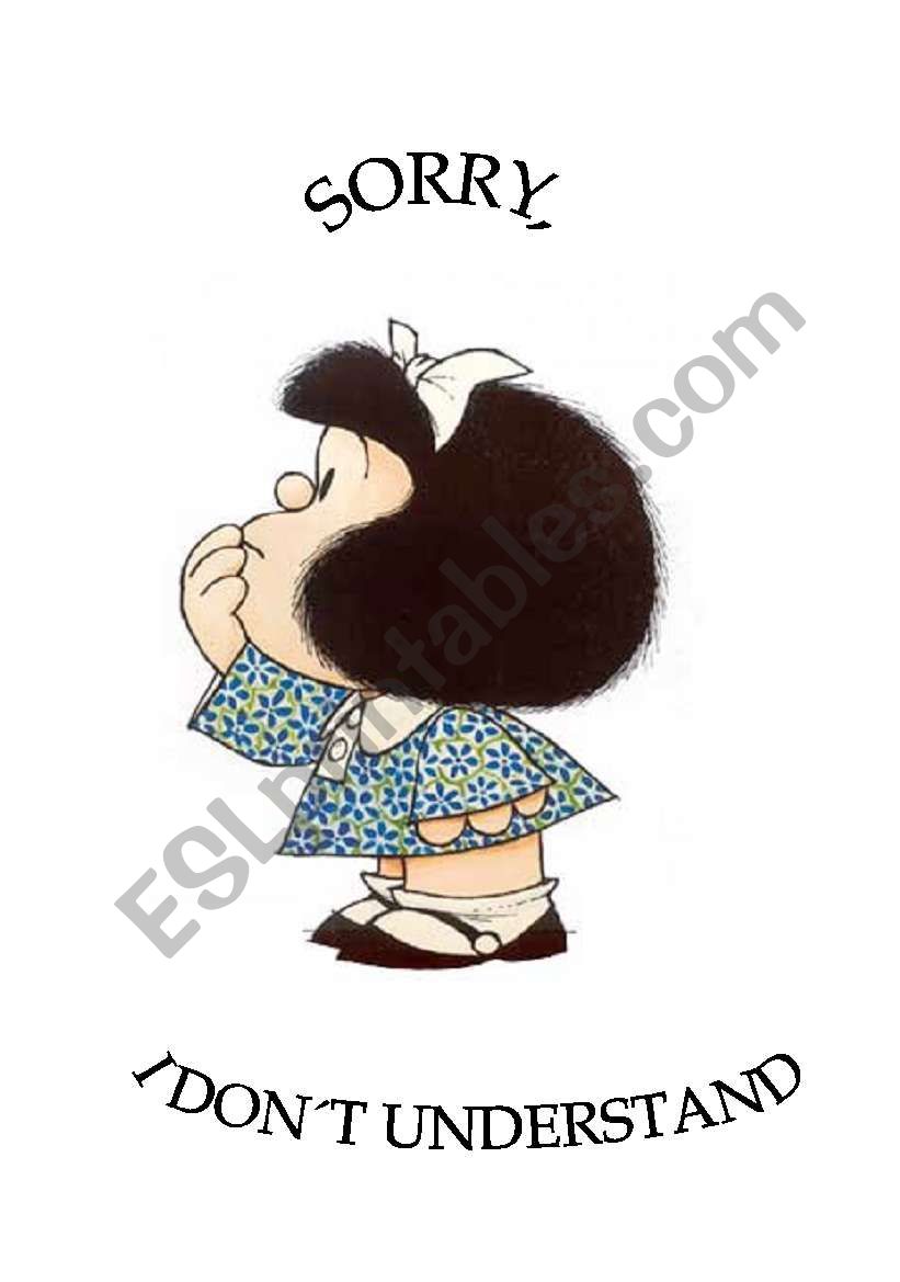 I DON´T UNDERSTAND - ESL worksheet by raki