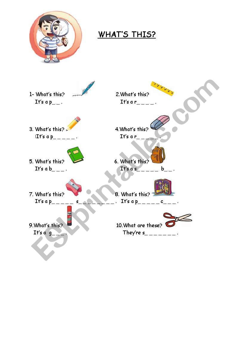What´s this? - ESL worksheet by mongo