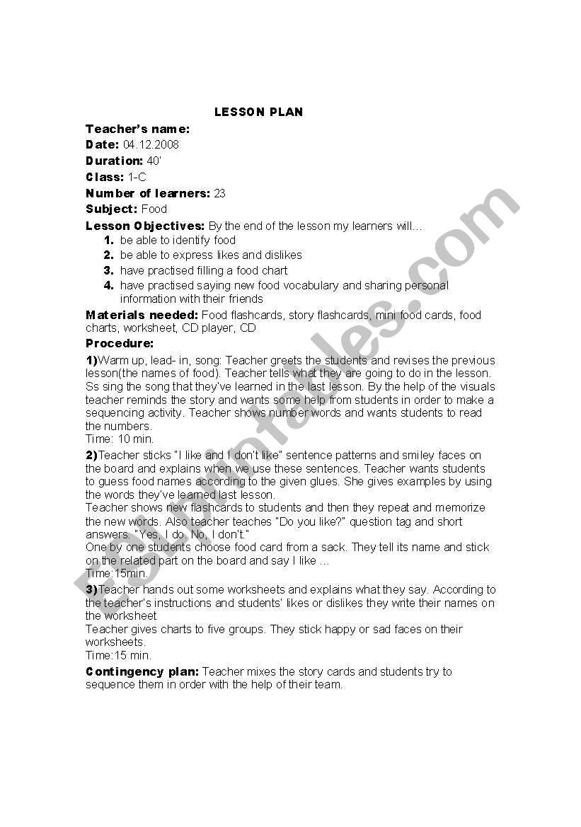 I like / I don´t like - ESL worksheet by ipekteacher