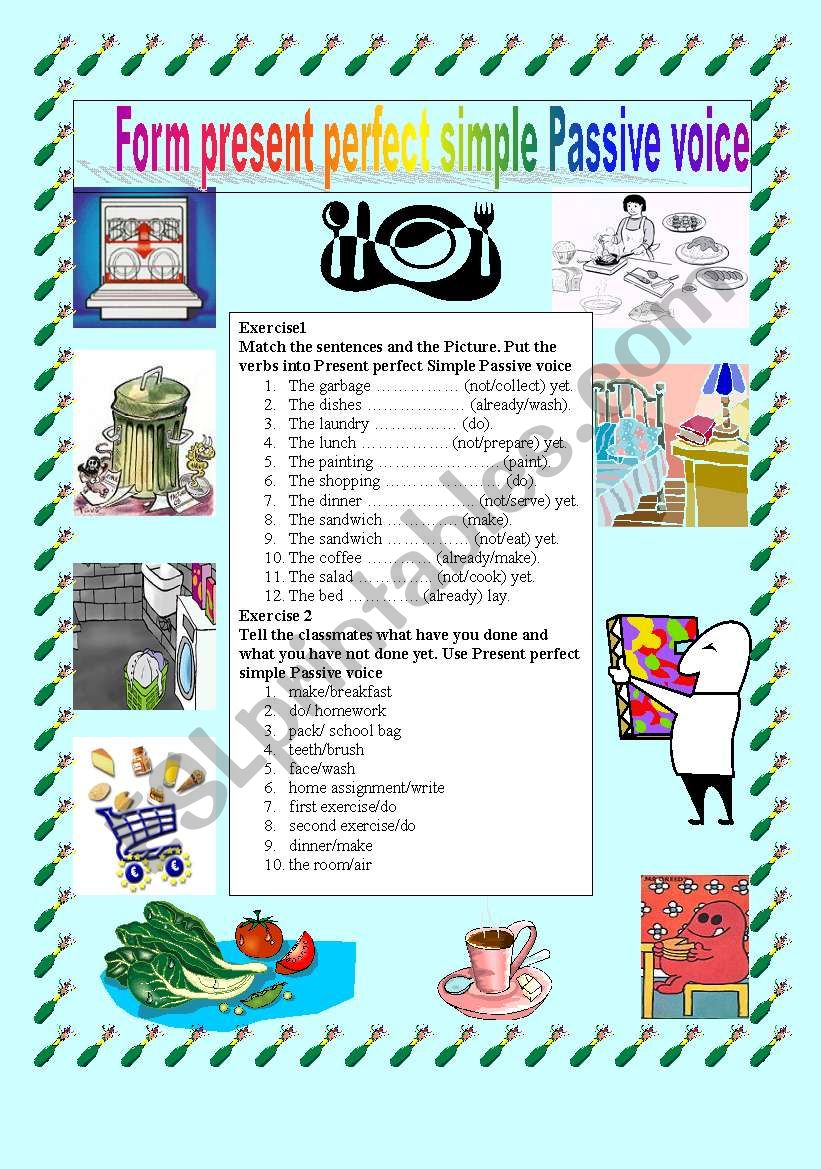 Passive Voice Present Perfect Simple Examples IMAGESEE