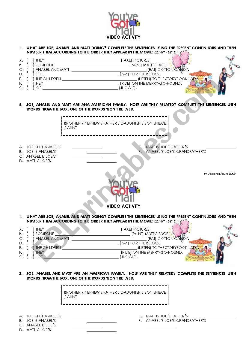 You´ve got mail - ESL worksheet by teacher_debbie