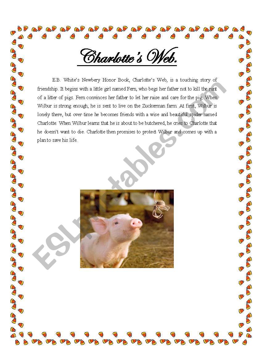 English worksheets: Charlotte´s Web
