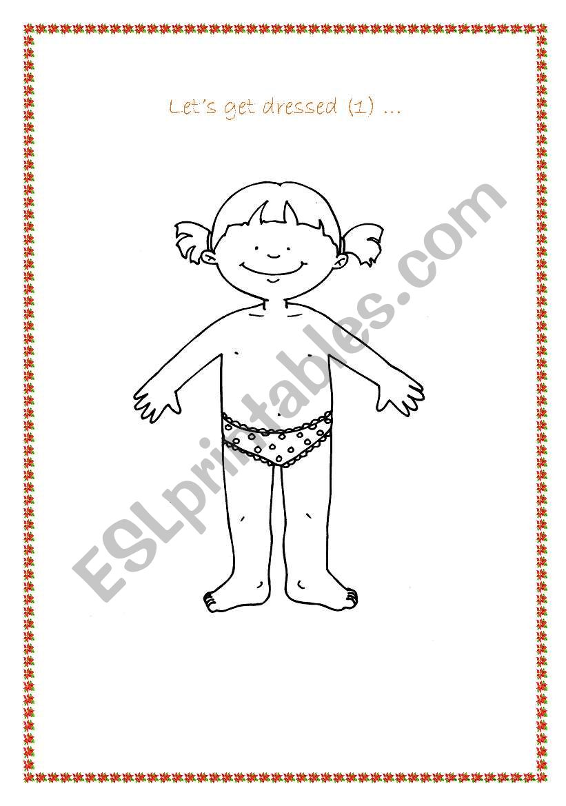 LET´S GET DRESSED (1) - ESL worksheet by slac