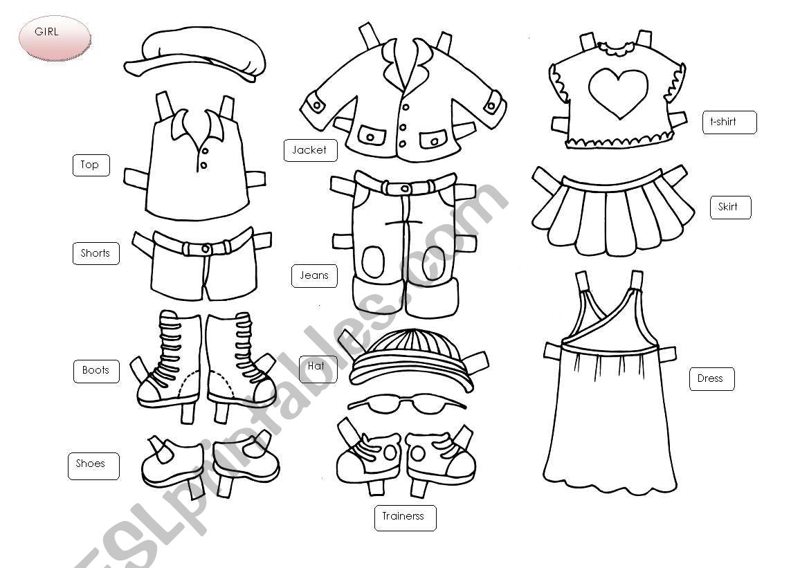 LET´S GET DRESSED (2) - ESL worksheet by slac