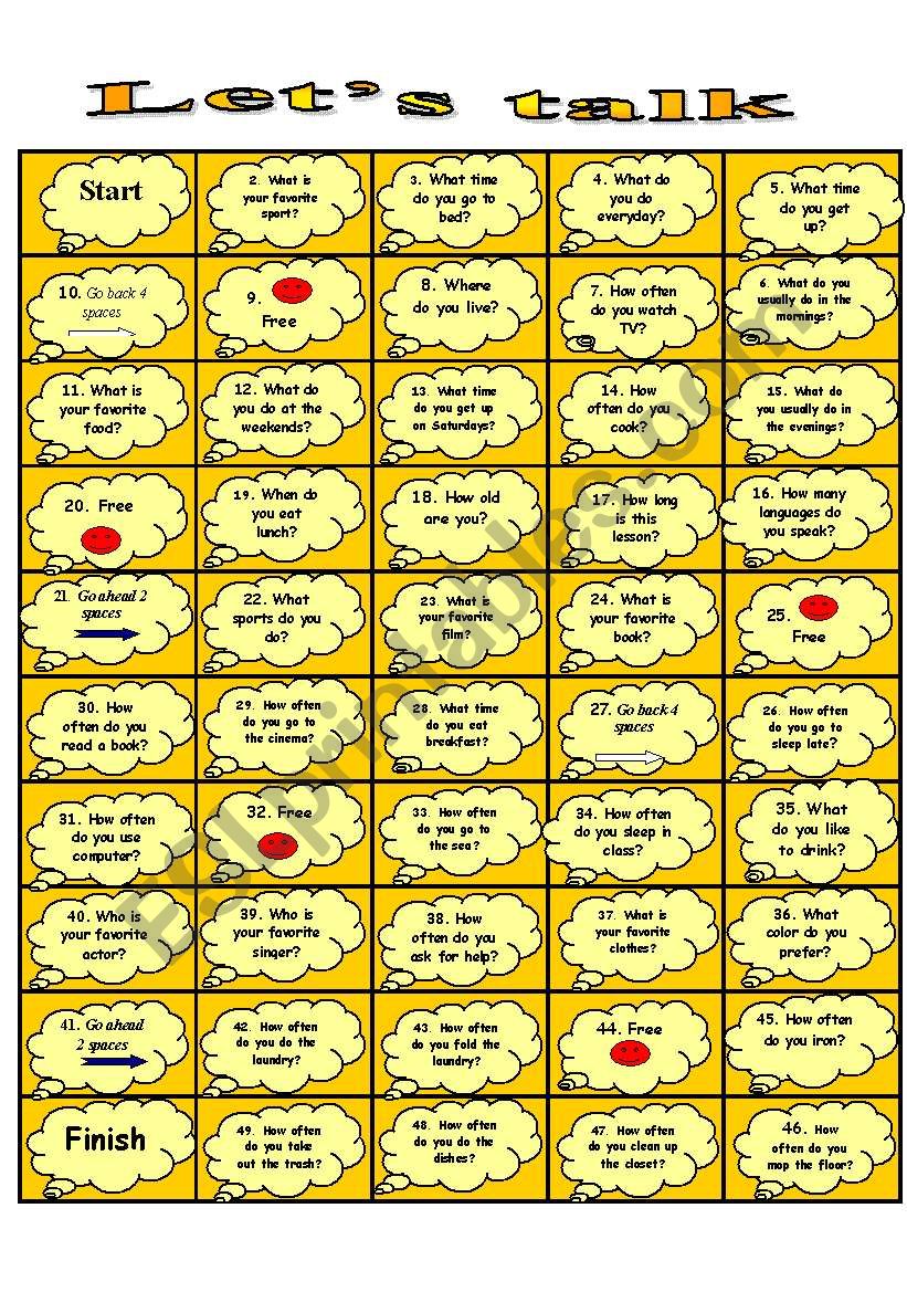 Let´s talk - ESL worksheet by Sheyn