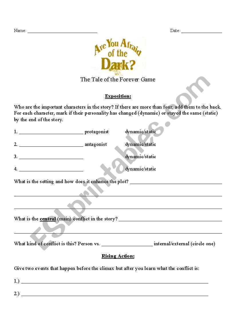 Are You Afraid of the Dark? The Tale of the Forever Game - ESL ...