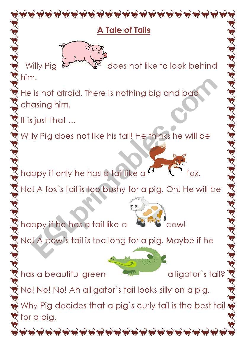 Children`s tales - ESL worksheet by tea4er