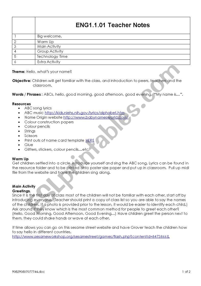 Hello£¡What is your name£¿ - ESL worksheet by Luluxiang