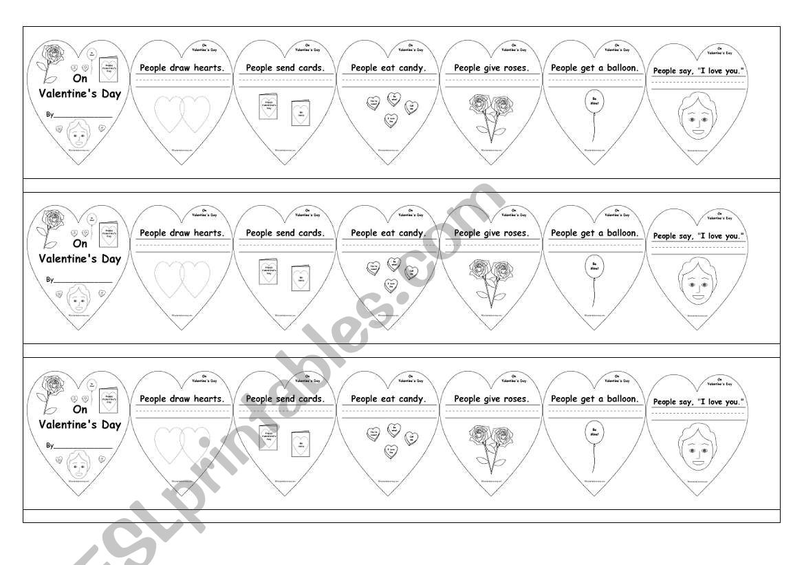 Valentine´s Card - ESL worksheet by silvana_english