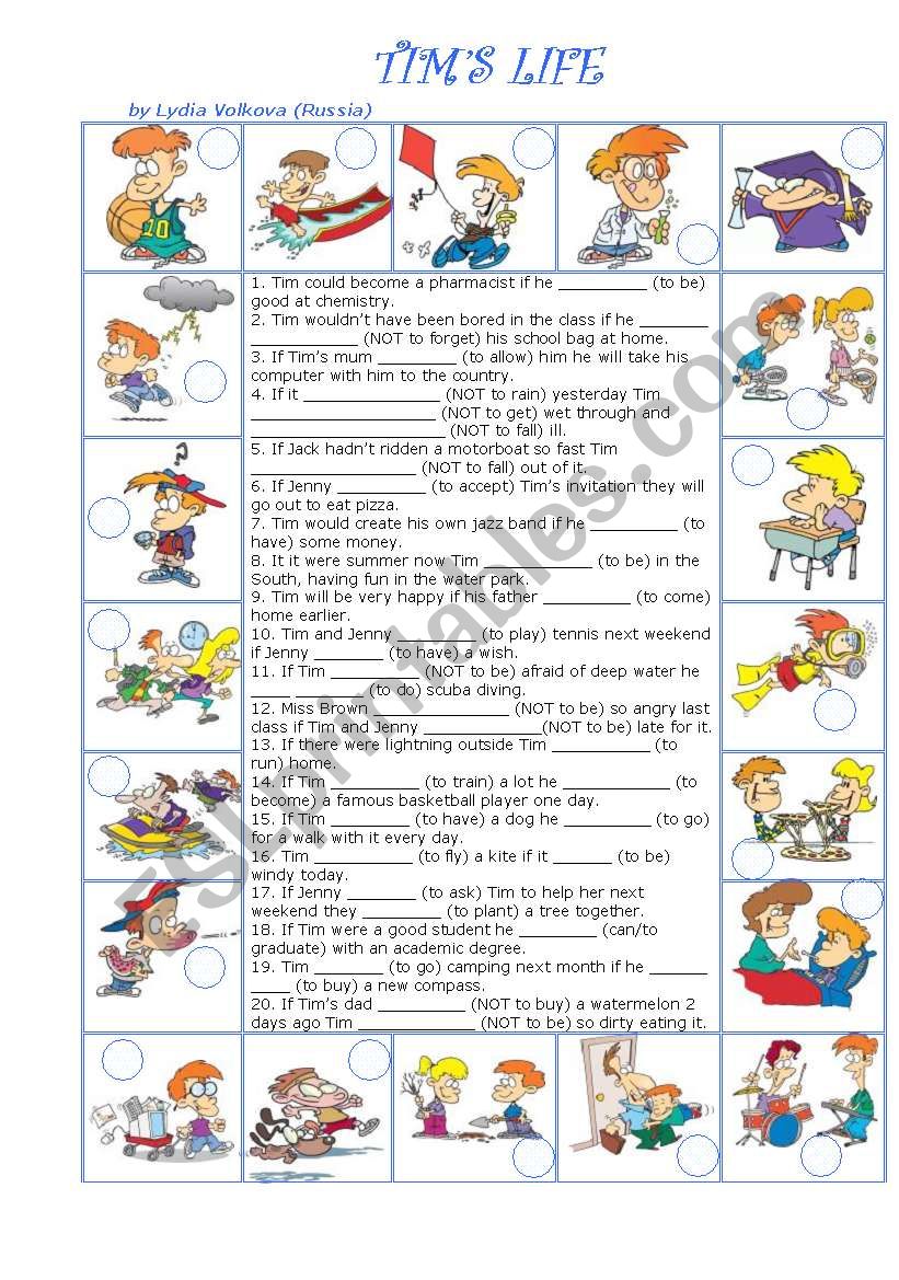TIM´S LIFE: Subjunctive Mood - ESL worksheet by Lidukas
