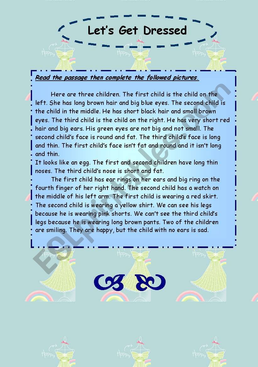 English worksheets: Let´s Get Dressed