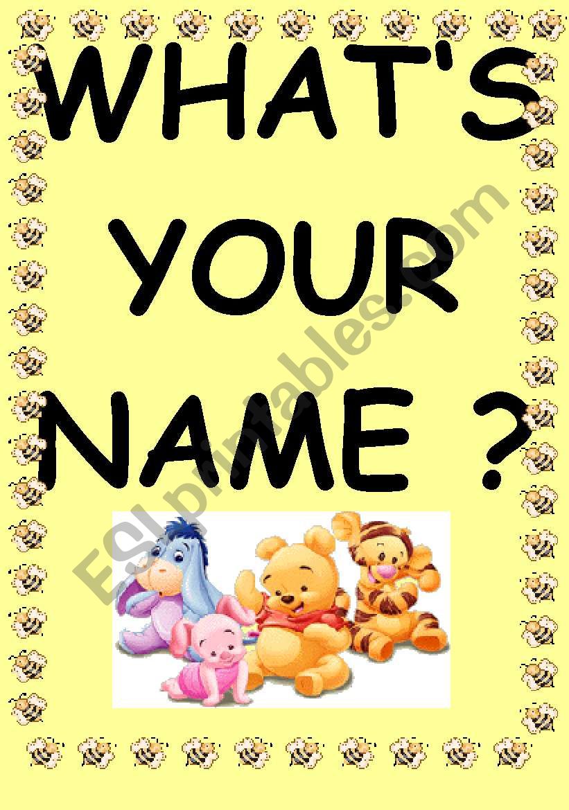 What´s your name? - ESL worksheet by FilipaCorreia