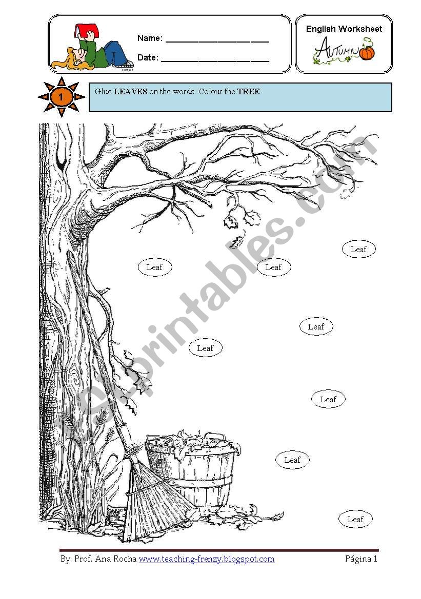 It´s Autumn - ESL worksheet by Hannie