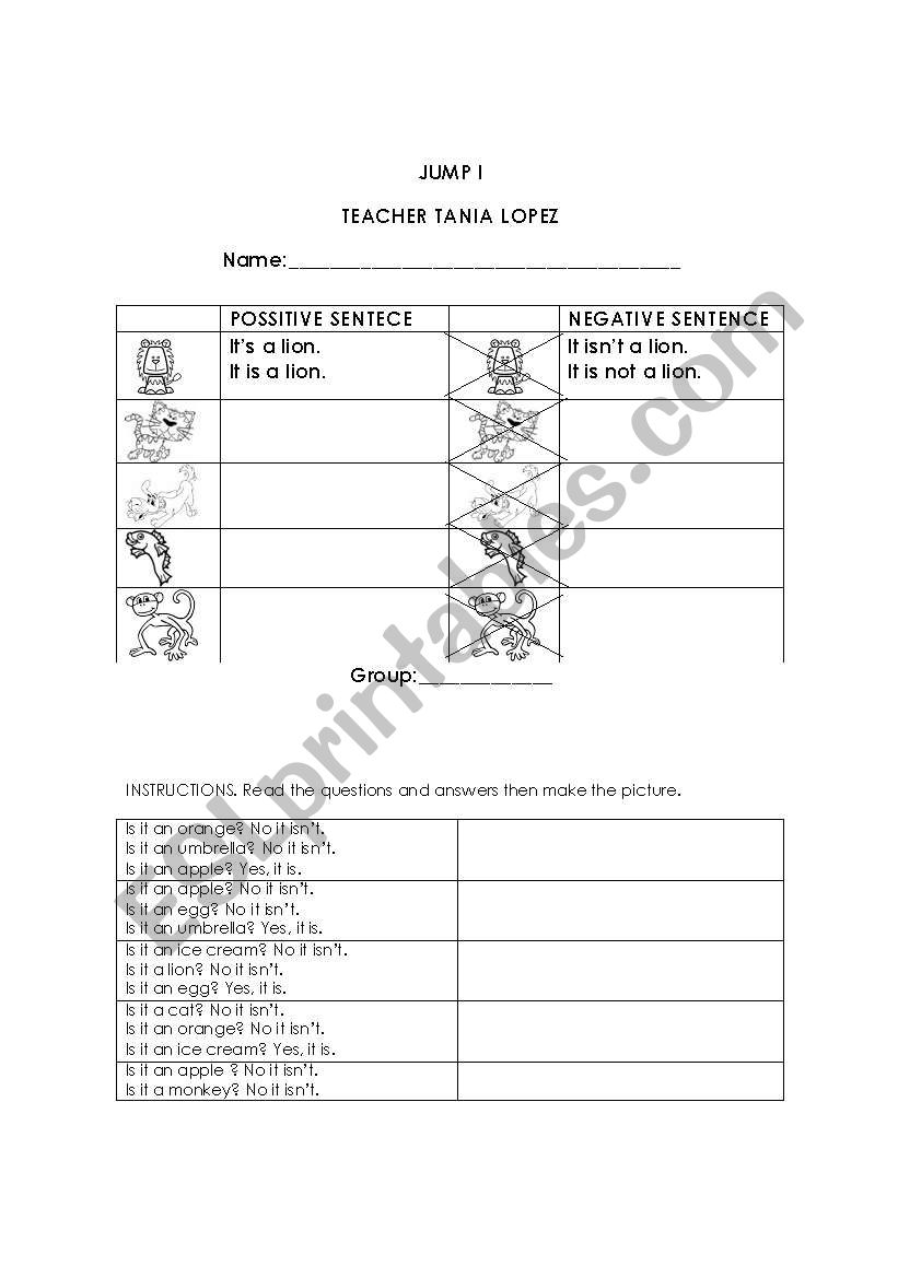English worksheets: It is/ It isn´t