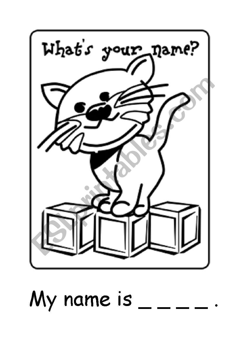 What´s your name? - ESL worksheet by tile