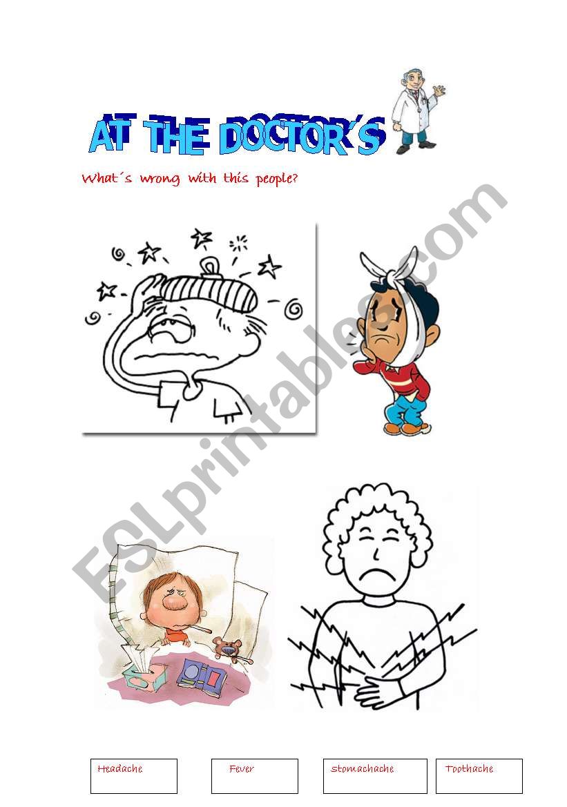At the doctor´s - ESL worksheet by abbaspain