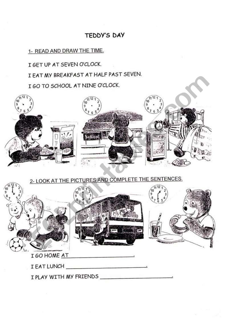 teddy´s day! - ESL worksheet by daia11