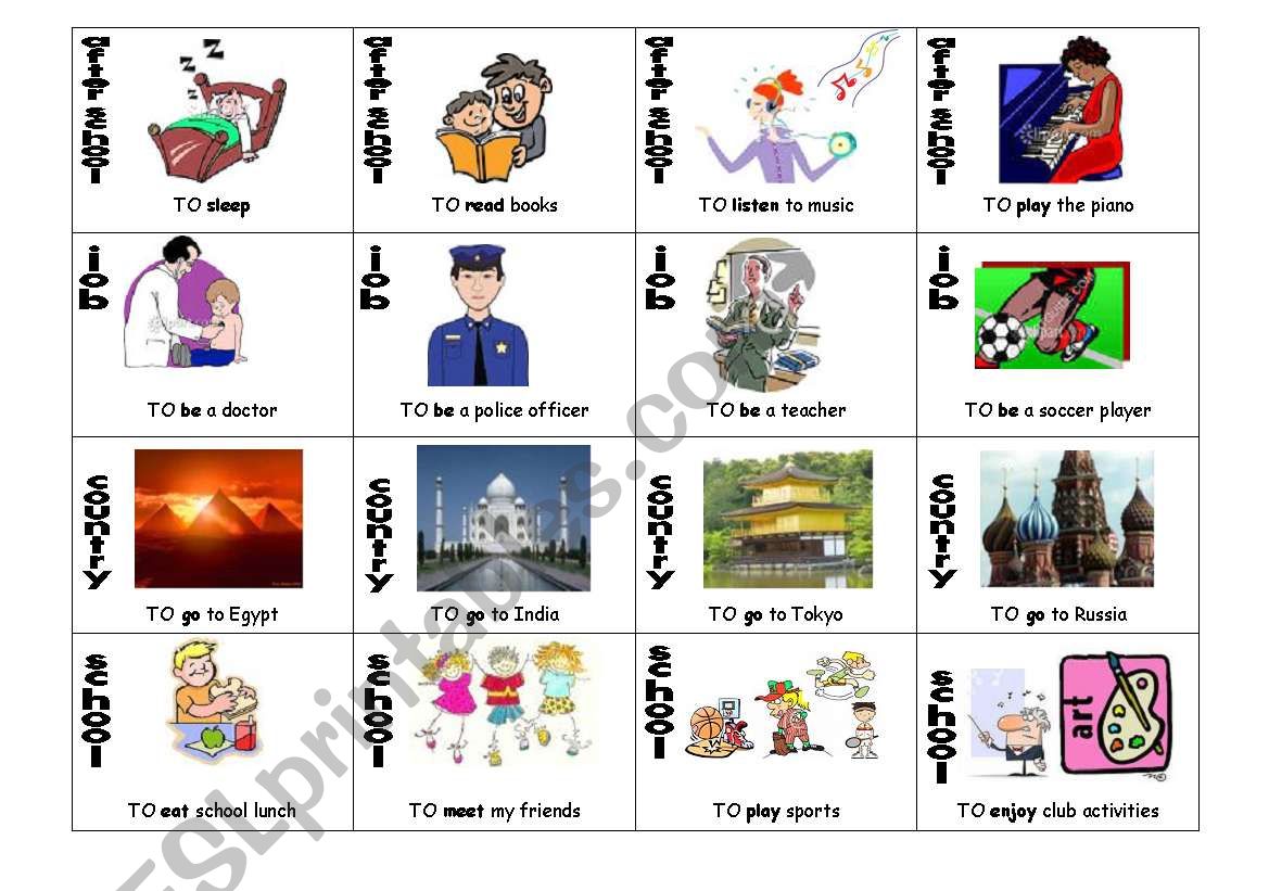 some uses of the ´to´ infinitive - ESL worksheet by safG