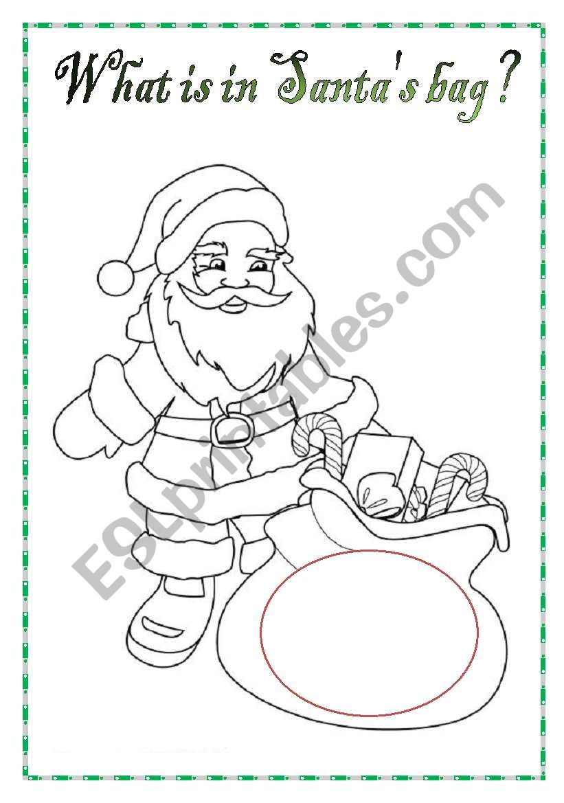 Santa´s bag - part 1 - ESL worksheet by ricitosmagicos