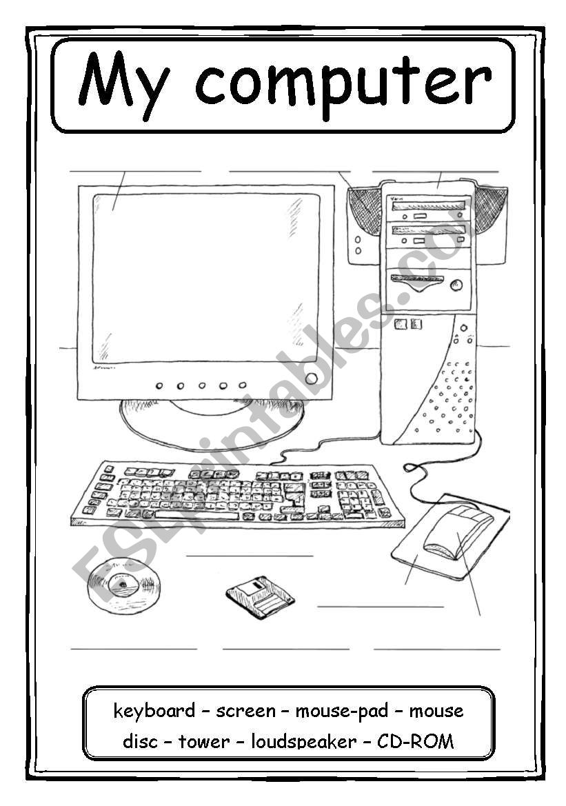 Free Printable Computer Worksheets Worksheet For Class 2 Notes In 2020