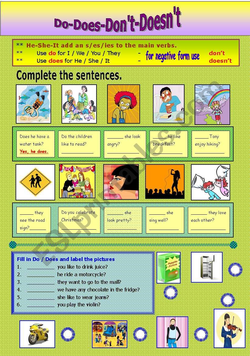 Ds´ Question - ESL worksheet by shusu-euphe