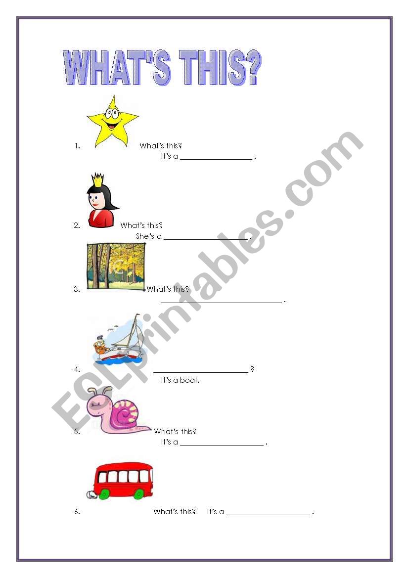 English worksheets: What´s this?