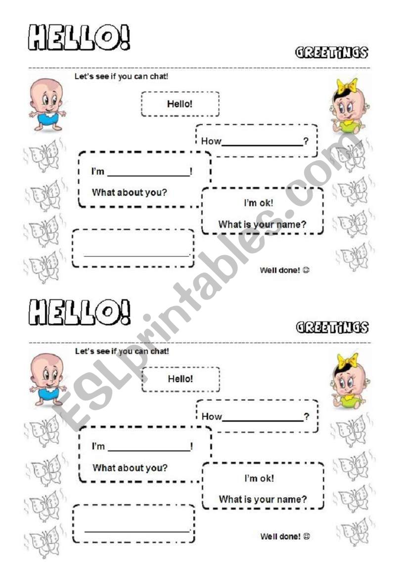 Let´s chat! - ESL worksheet by saralima