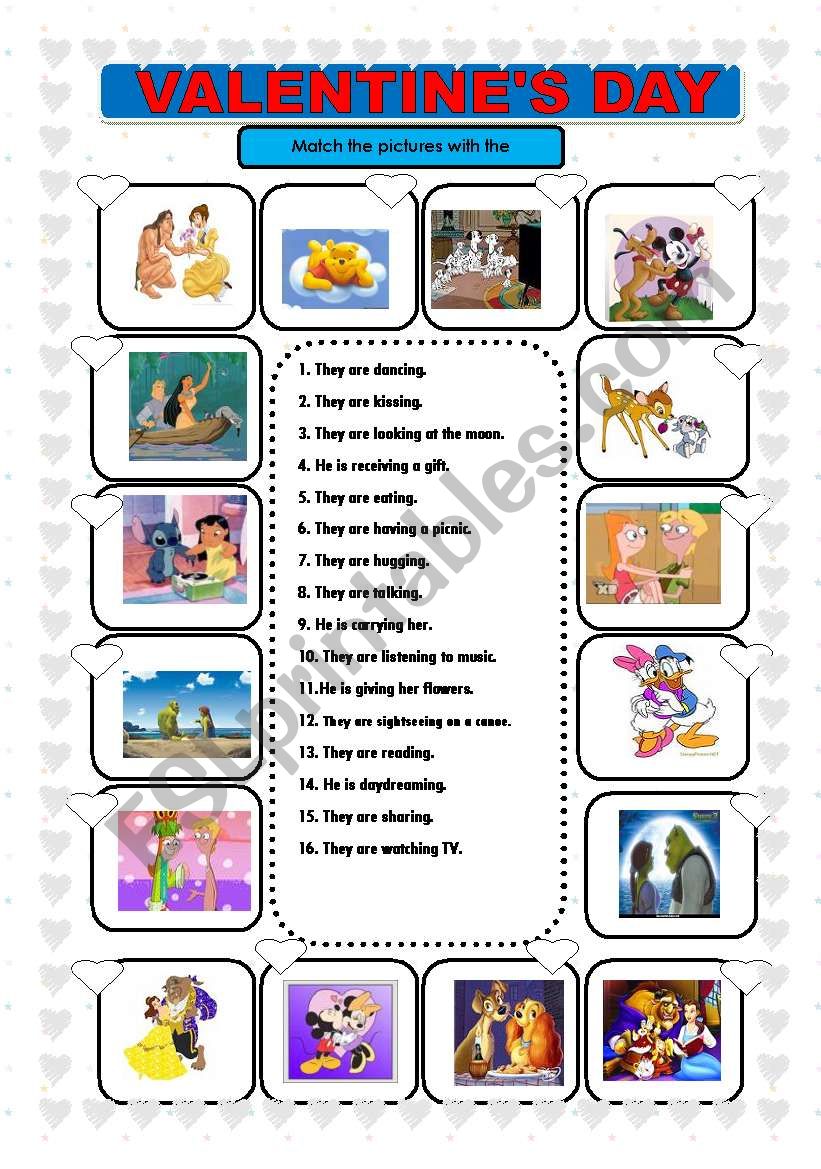 VALENTINE´S DAY - ESL worksheet by apbp