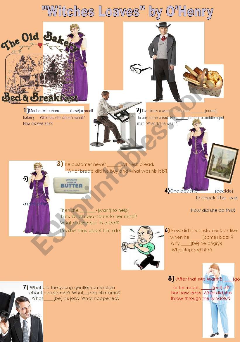 Witches Loaves- a short story by O´Henry - ESL worksheet by savvinka