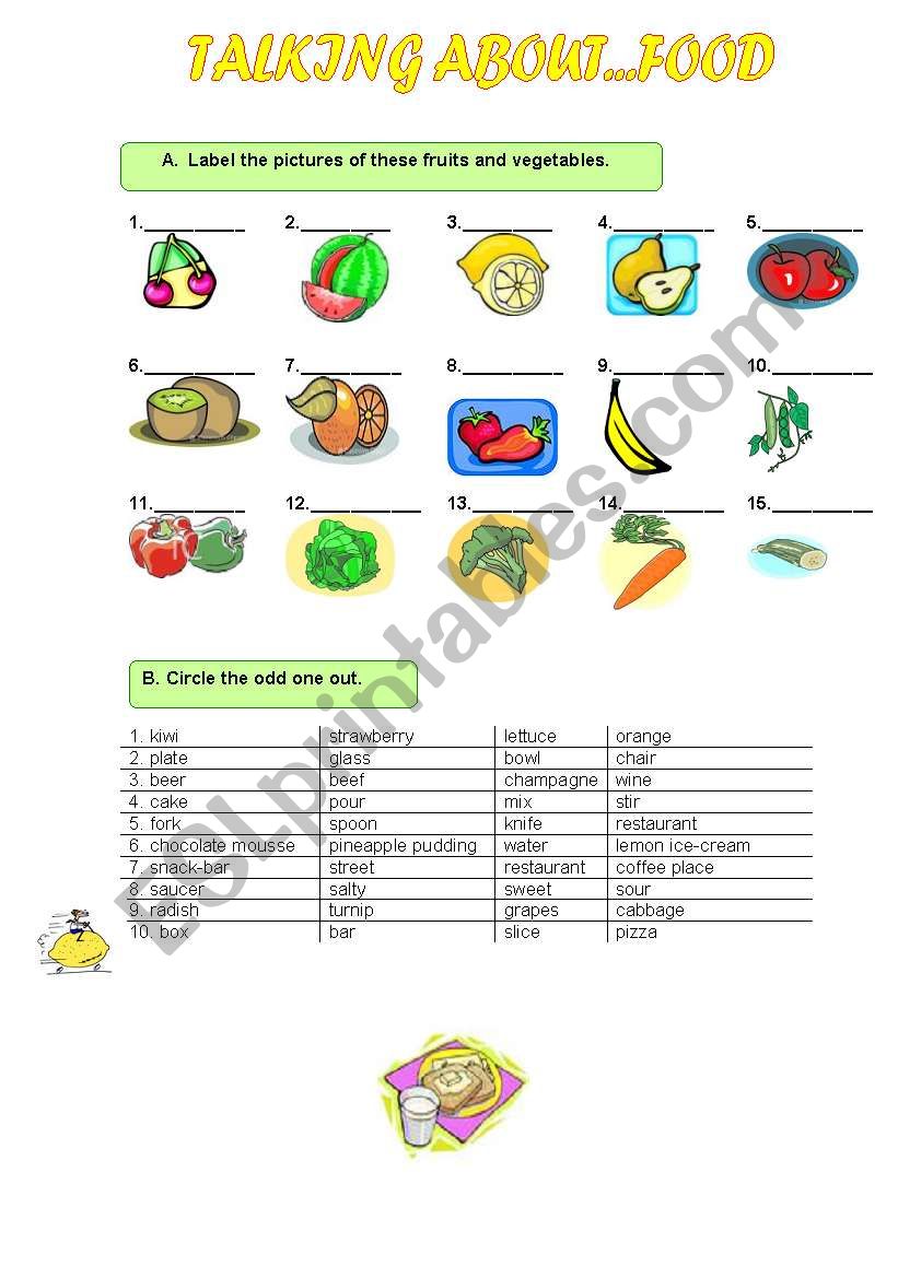 Food Vocabulary Exercises